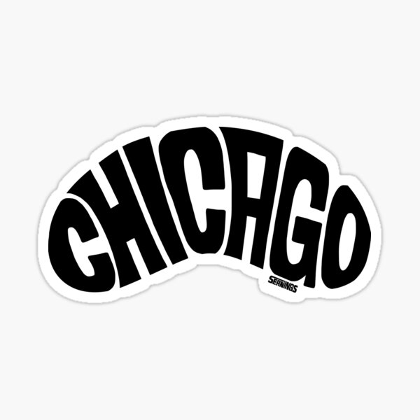"Chicago Bean White" Sticker for Sale by seaning | Redbubble
