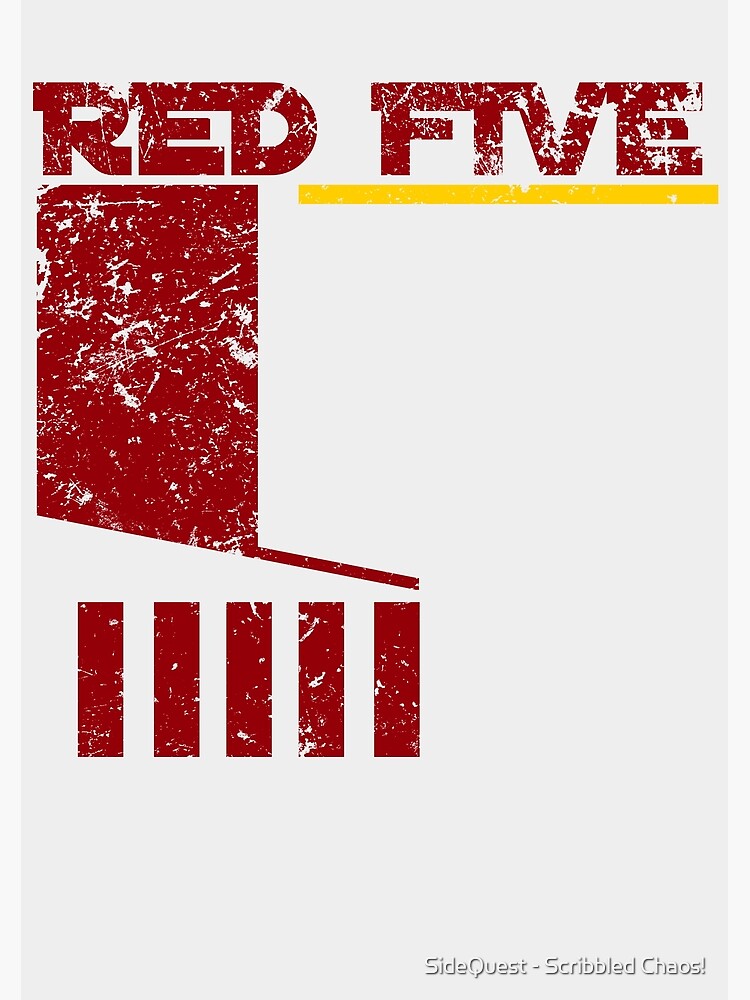 "Red Five" Poster by simonbreeze | Redbubble