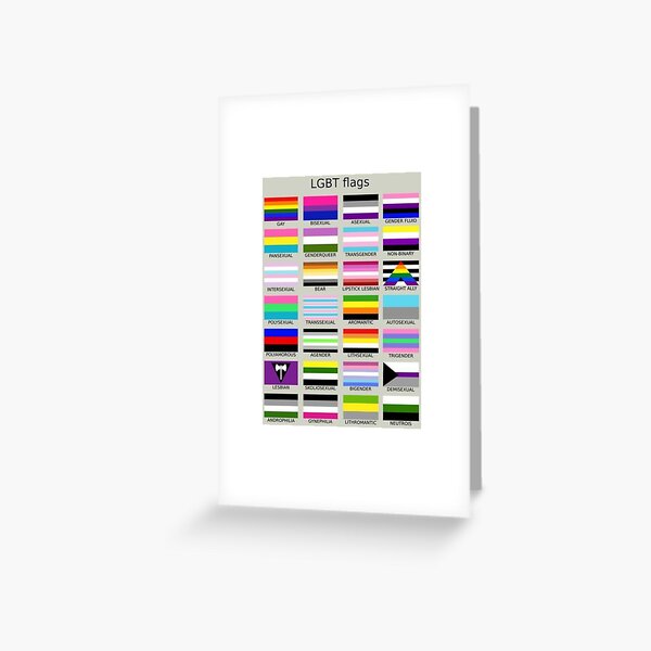 "FLAGS OF THE LGBTIQ COMMUNITY" Greeting Card by Gurudesign | Redbubble
