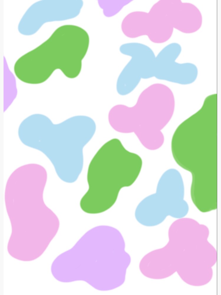 "Pastel cow print design" Sticker by amymcn5 | Redbubble