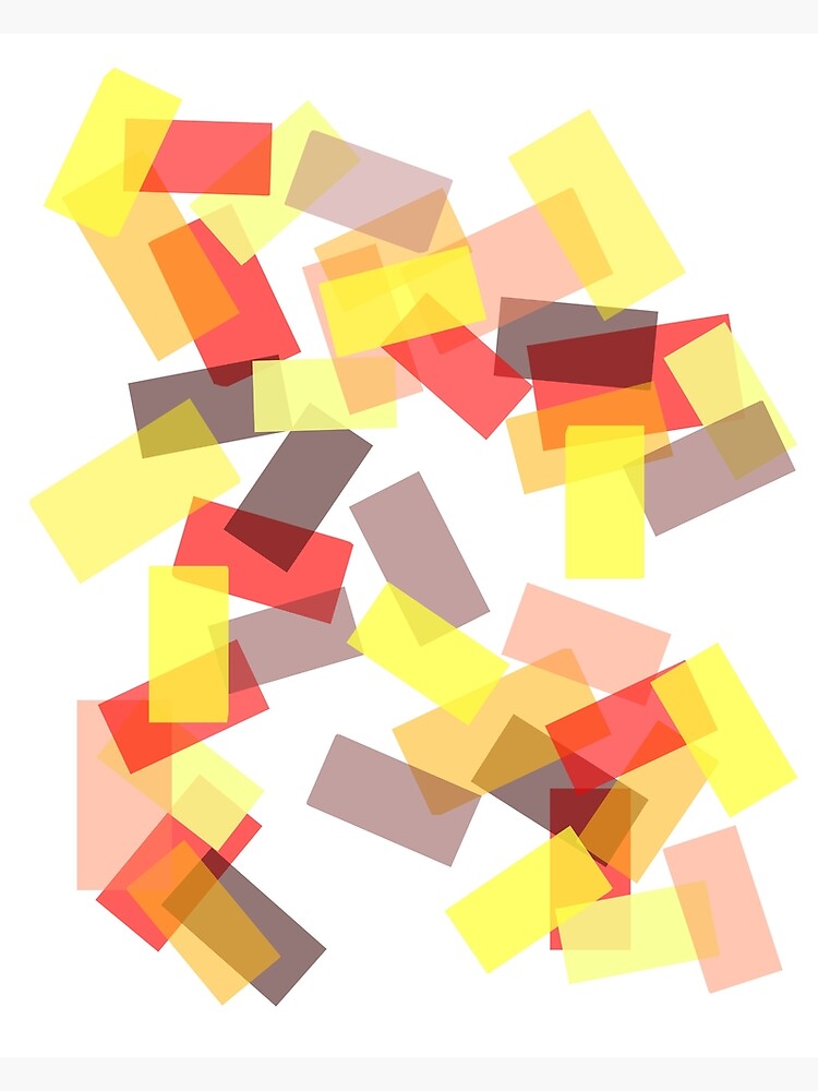 "Rectangle Overlap" Poster by mycaart | Redbubble