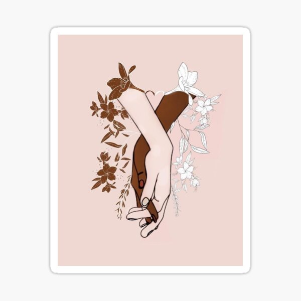 "Joining hands" Sticker for Sale by breabee136 | Redbubble