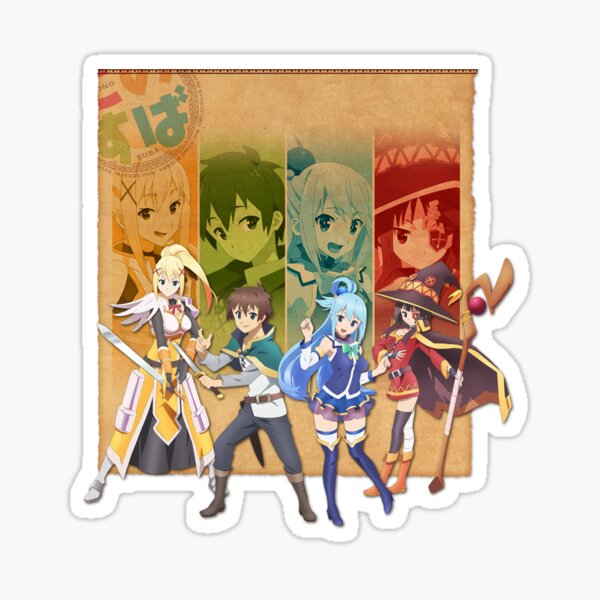 "Konosuba" Sticker for Sale by Jaimerurol | Redbubble