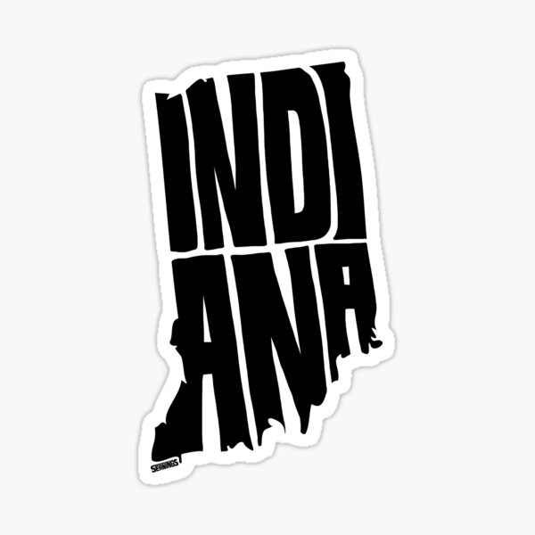 "Indiana" Sticker for Sale by seaning | Redbubble