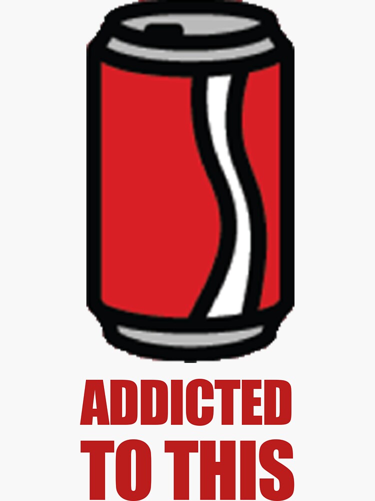 "ADDICTED TO COKE" Sticker for Sale by vermilion store | Redbubble