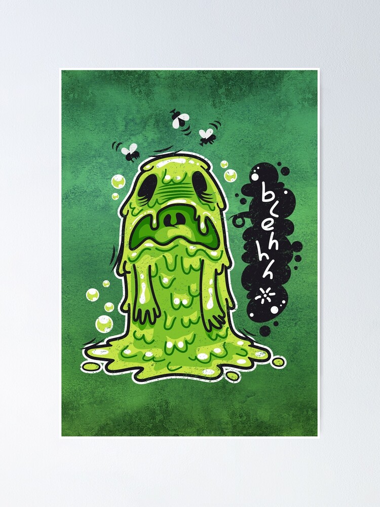 "Cartoon Nausea Monster" Poster by Voysla | Redbubble