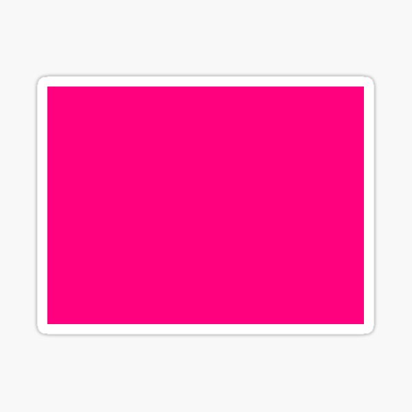"Neon Pink Color" Sticker for Sale by SuperAceDesigns | Redbubble