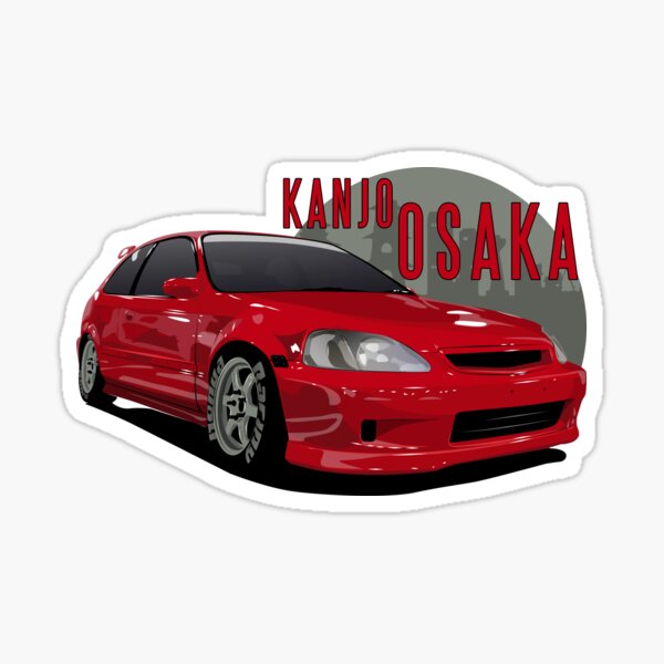 "Kanjo Osaka Racer Hatch" Sticker for Sale by l13psna | Redbubble