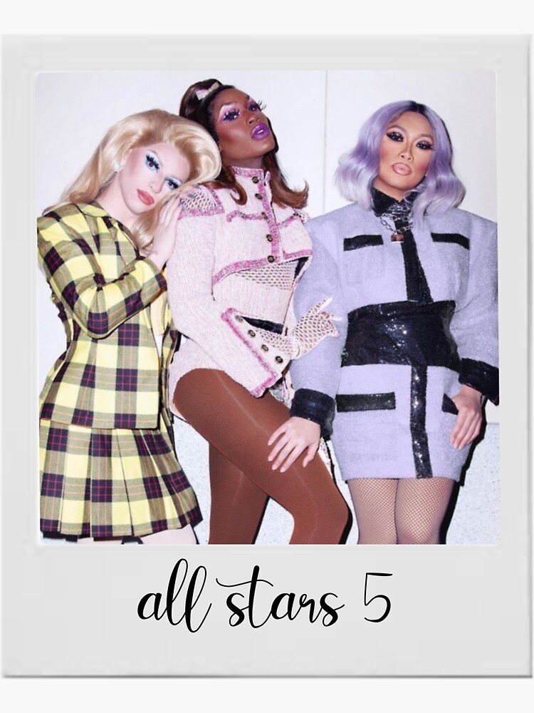 "All Stars 5 Cast Polaroid" Sticker for Sale by dragraceuk | Redbubble