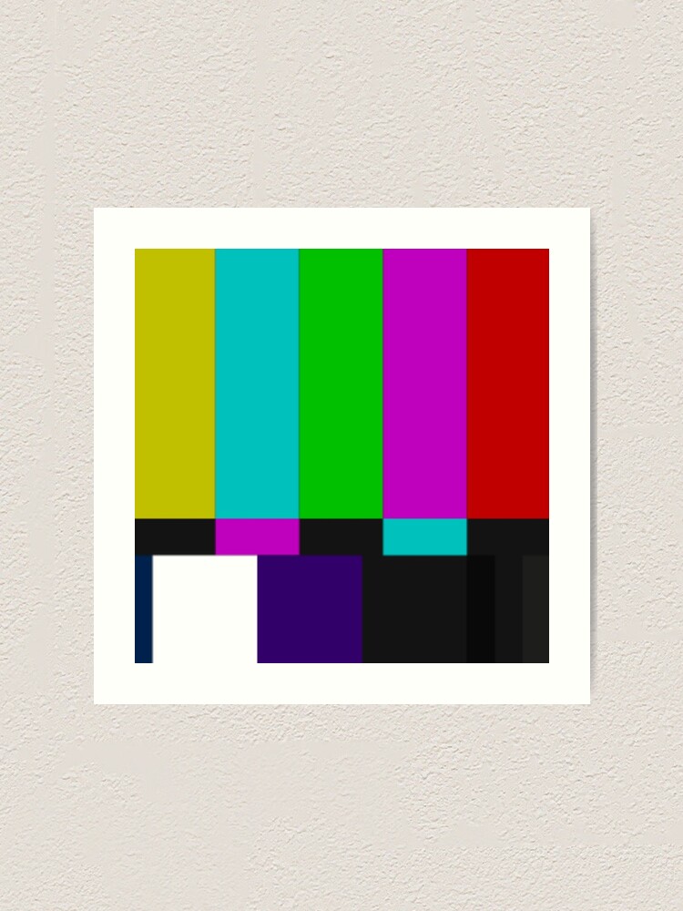 "SMPTE Standard Definition Television Color Bars Slim Fit please stand ...