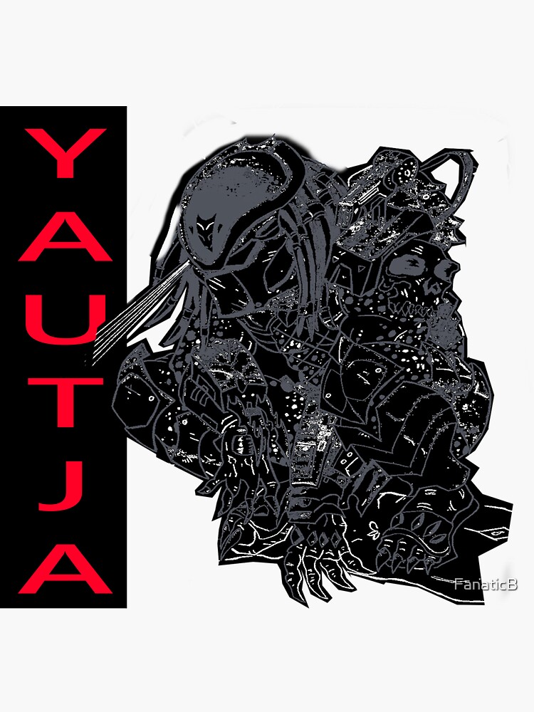 "The Yautja" Sticker for Sale by FanaticB | Redbubble