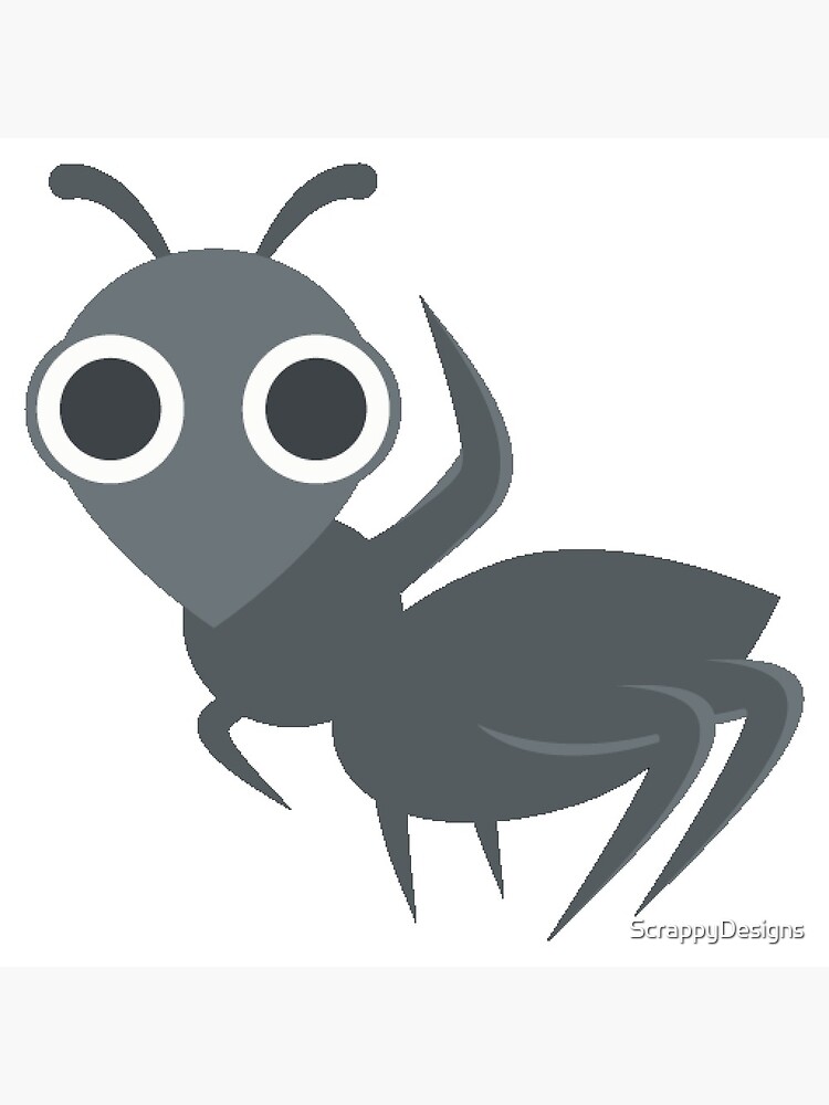"Ant Emoji" Art Print for Sale by ScrappyDesigns | Redbubble