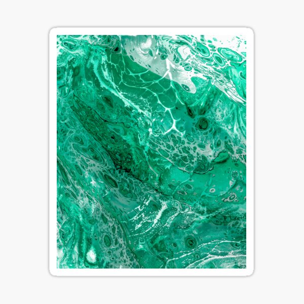 "Green Abstract Paint Splash" Sticker by ArtInfinity | Redbubble