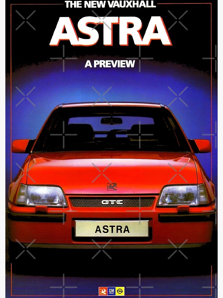 "ASTRA GTE" Poster for Sale by ThrowbackM2 | Redbubble