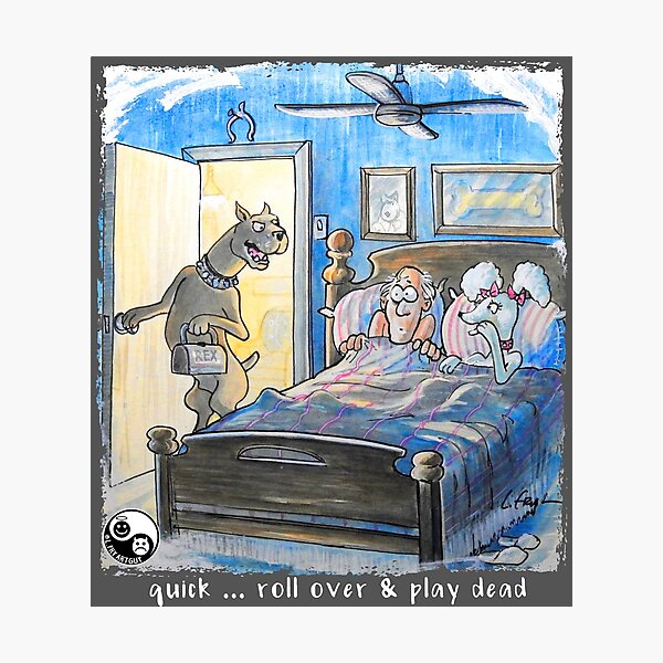 "Roll Over and Play Dead - Original 1980's cartoon from LFRYARTGUY ...