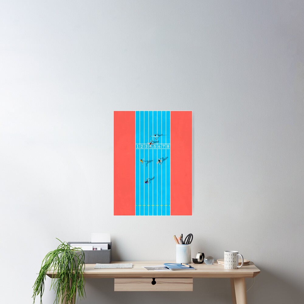 "100m" Poster by The-Drone-Man | Redbubble