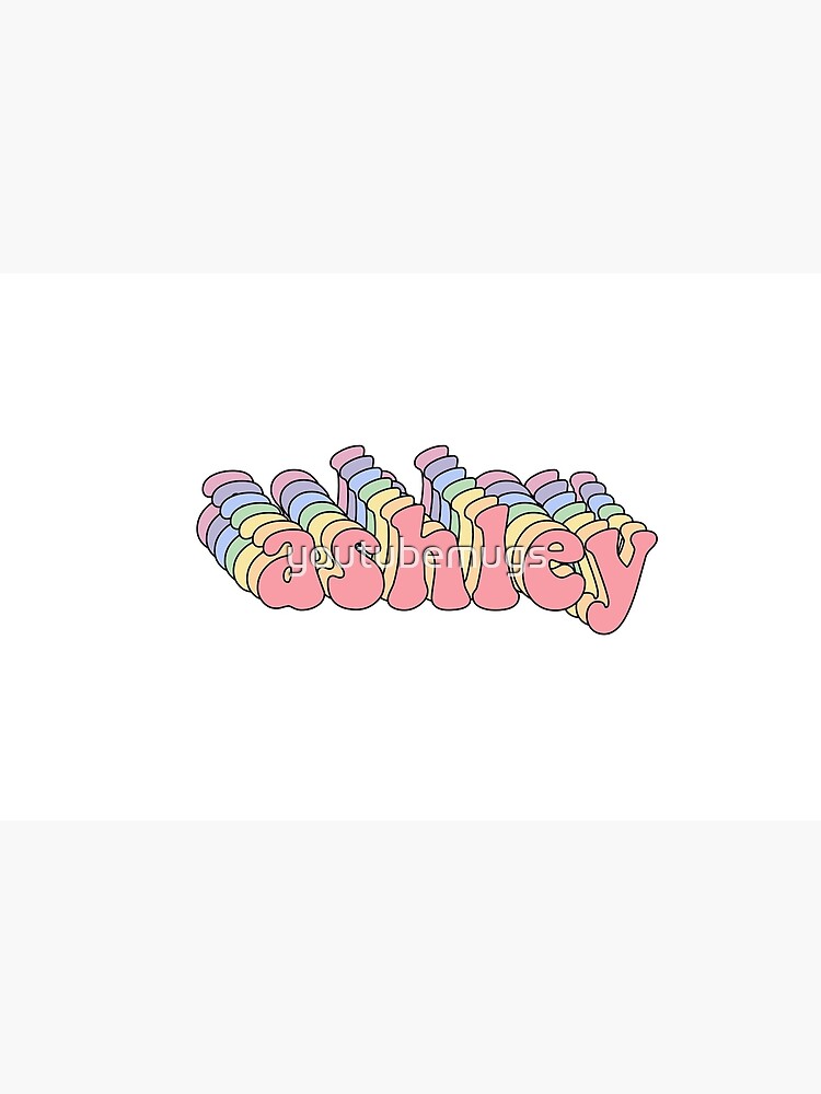 "ashley name sticker" Poster by youtubemugs | Redbubble
