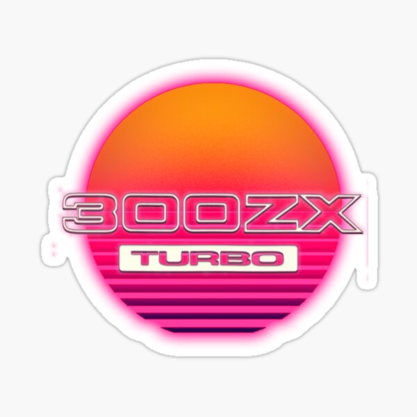 "Nissan 300zx Turbo Outrun Emblem" Sticker by lithoman2 | Redbubble