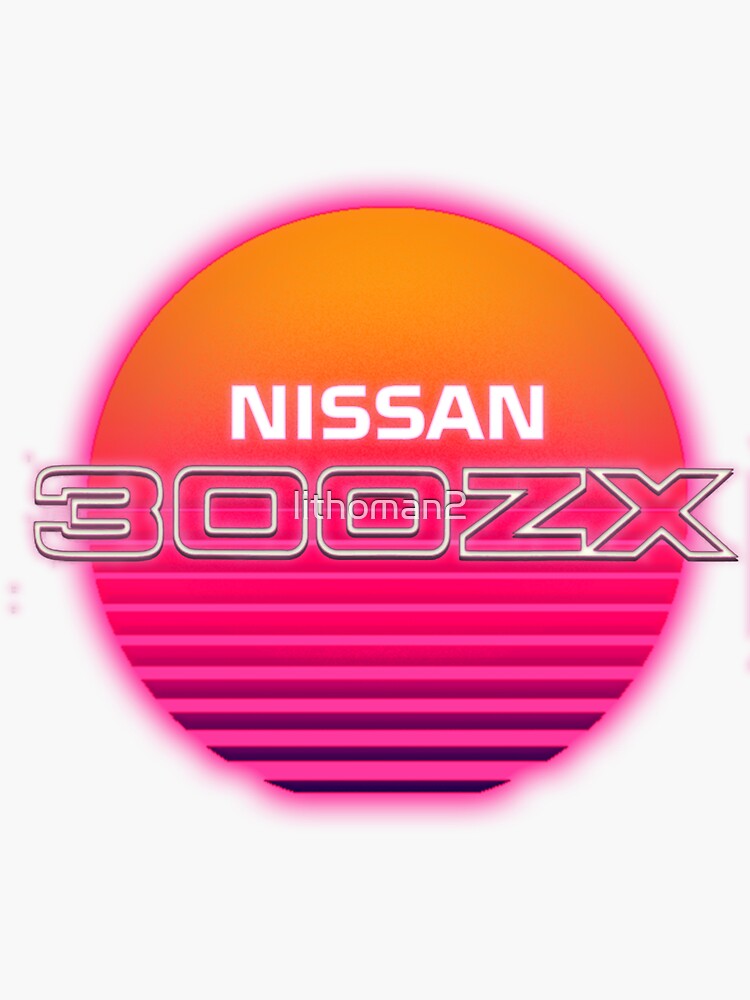 "Nissan 300zx Outrun Emblem" Sticker for Sale by lithoman2 | Redbubble