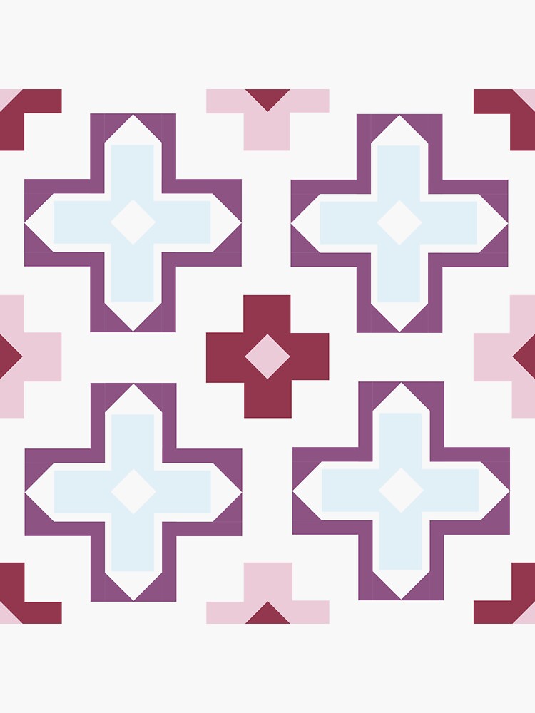 "Square-Plus Pattern - Queen and Berries" Sticker for Sale by Torique ...