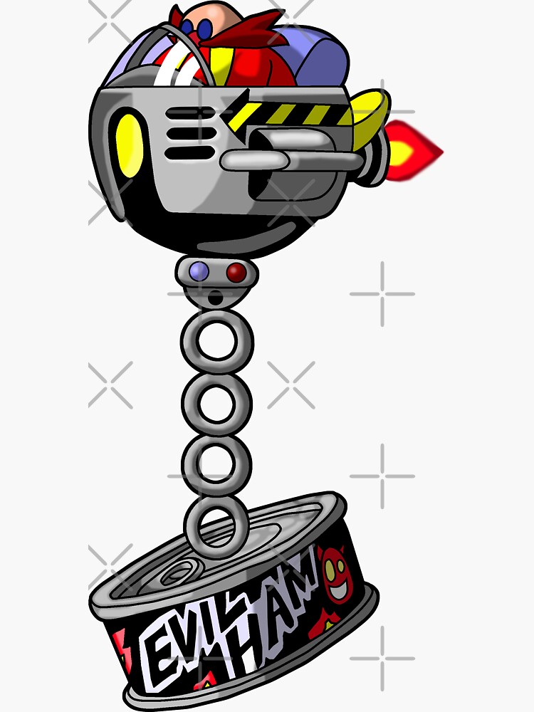 "Evil Ham" Sticker for Sale by ajhockham | Redbubble