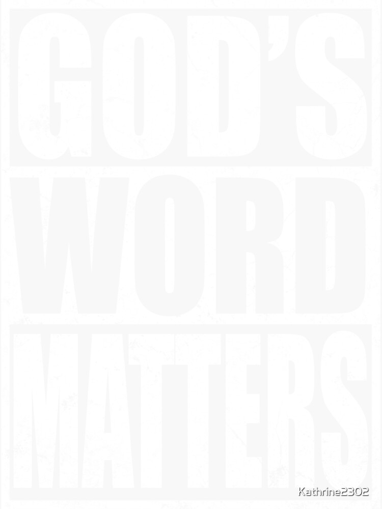 "God's Word Matters" Sticker for Sale by Kathrine2302 | Redbubble