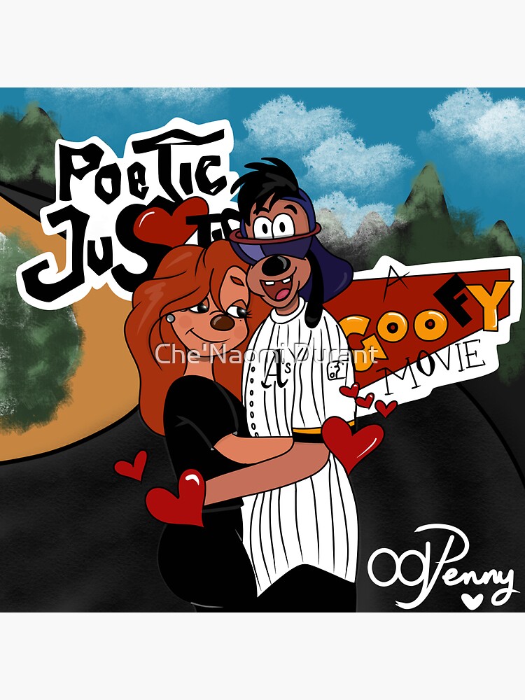 "A Poetic Goofy Love" Sticker for Sale by Che'Naomi Durant | Redbubble