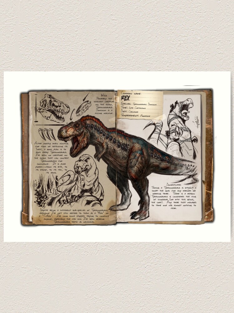 "Ark T-Rex" Art Print by javilopezmihi | Redbubble