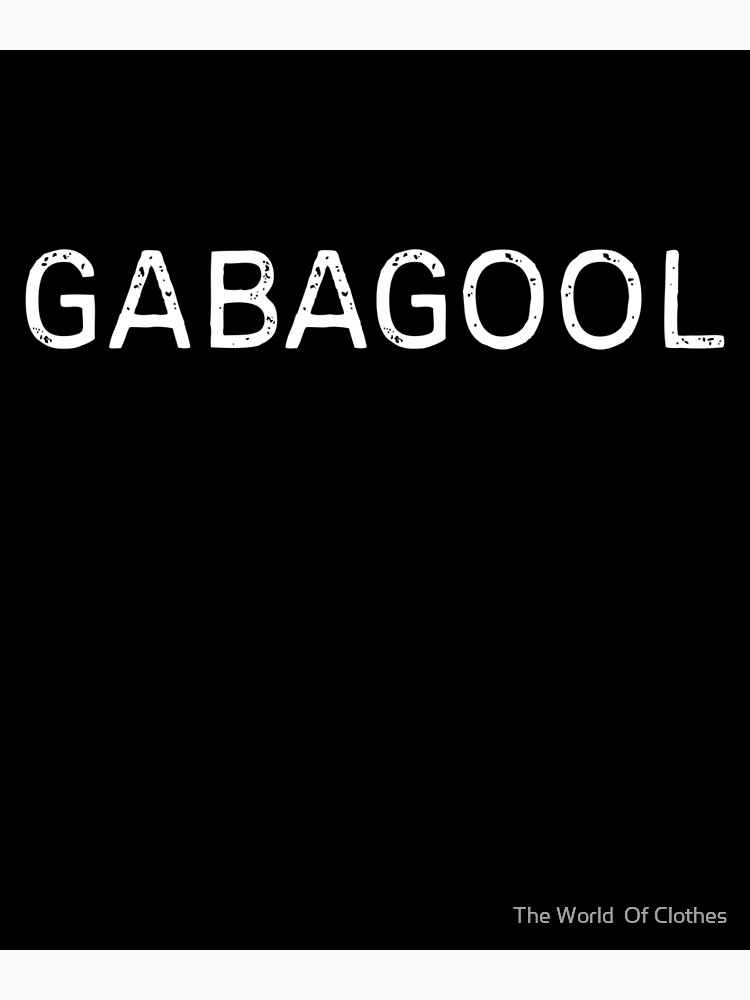 "Gabagool " Poster for Sale by chamsou1992 | Redbubble