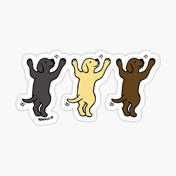 "Labrador Retriever Puppies Group Hug" Sticker by HappyLabradors ...