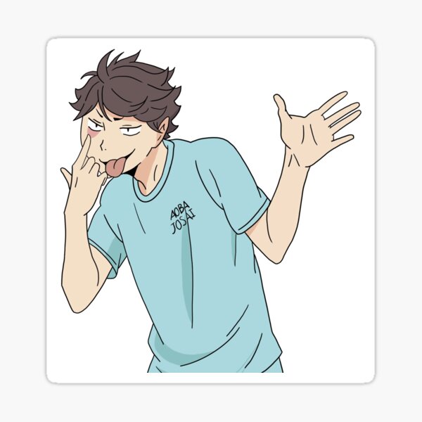 "Oikawa" Sticker for Sale by Cear-the-Baka | Redbubble