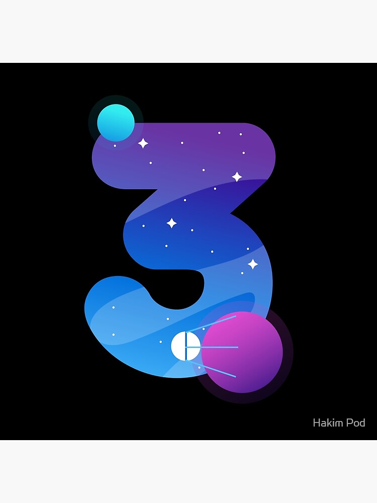 "NUMBER THREE" Poster by hakimpod | Redbubble
