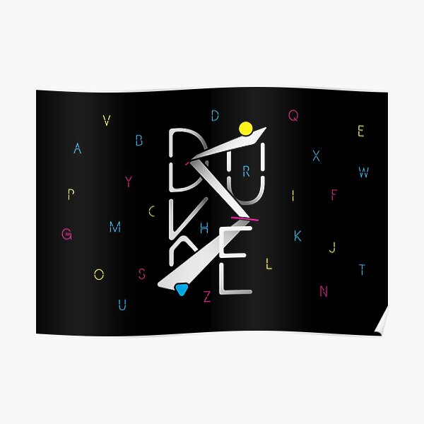 "Duke Graphic Font CMYK" Poster by Lena-Morf | Redbubble