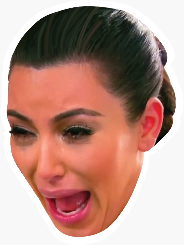 "Kim crying" Sticker by taure99 | Redbubble