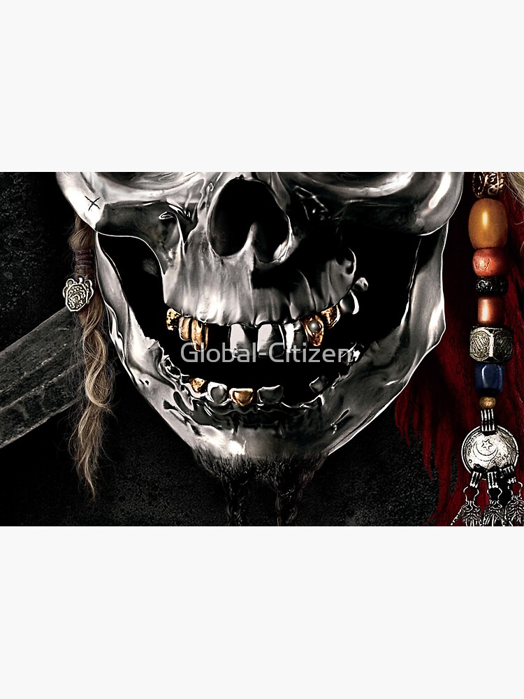 "PotC Jack Skull illustration" Sticker by Global-Citizen | Redbubble