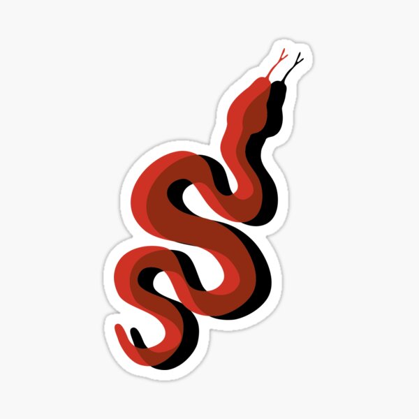 "fused snakes" Sticker for Sale by Paolaritmica | Redbubble