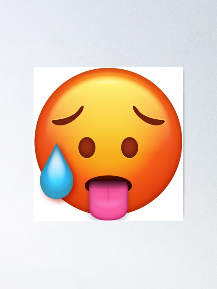 "Hot Emoji" Poster by AlbertWu | Redbubble