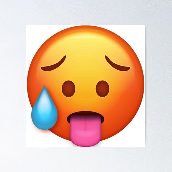 "Hot Emoji" Poster for Sale by AlbertWu | Redbubble