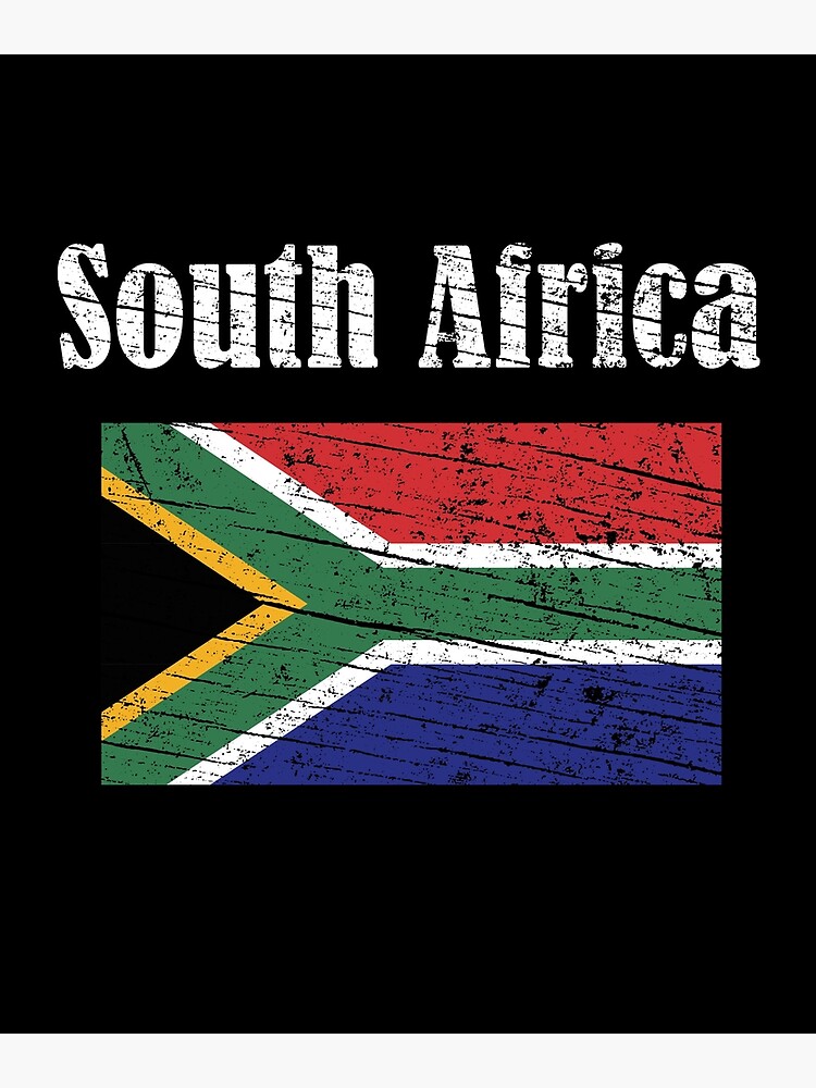 "South Africa RSA South African Flag Vintage Graphic - South Africa ...