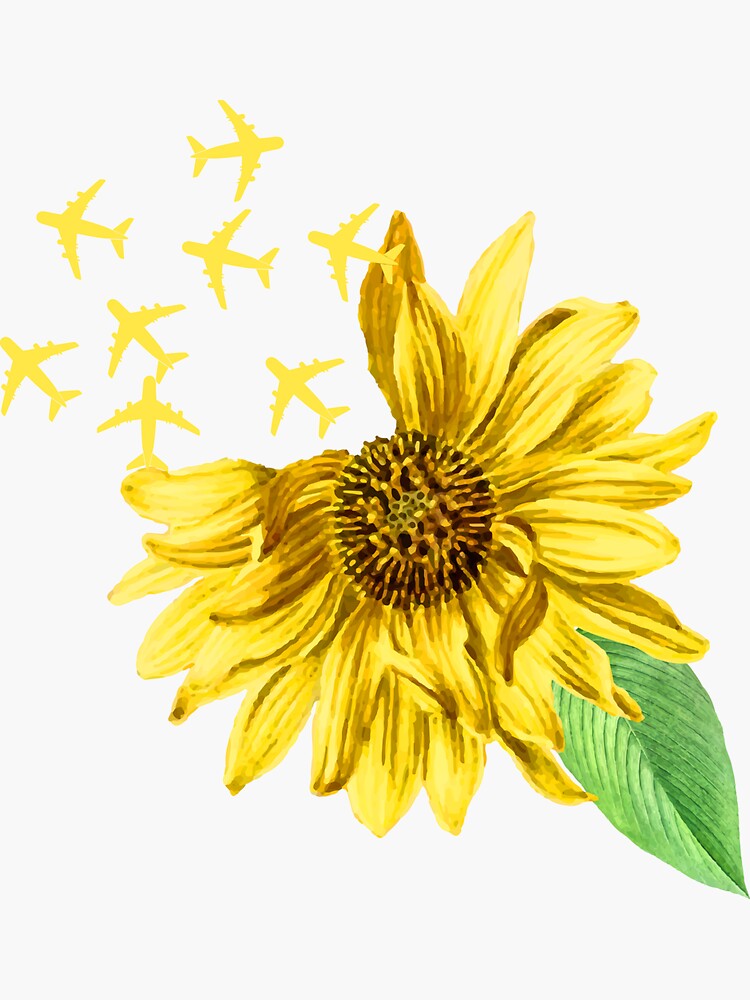 "Sunflower,Travel Sunflower,plane sunflower,Cute Vacation, Summer 2020 ...