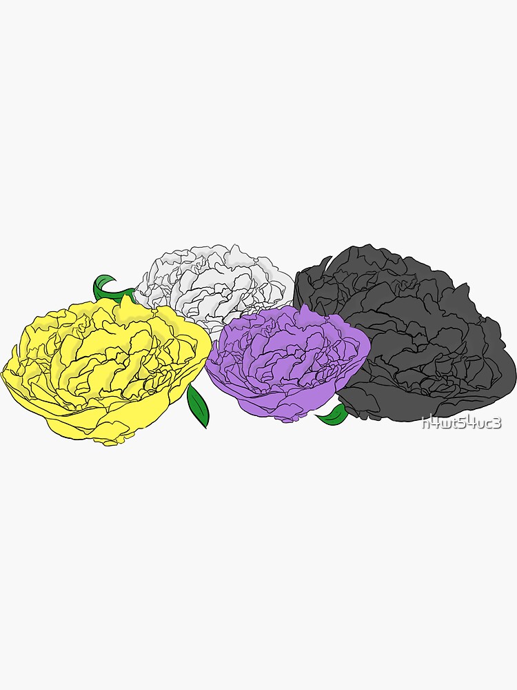 "Subtle Non-Binary Pride" Sticker by h4wt54uc3 | Redbubble