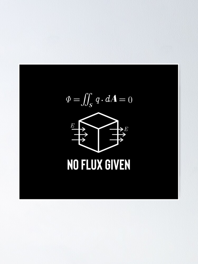 "No Flux Given" Poster for Sale by Arbaz | Redbubble