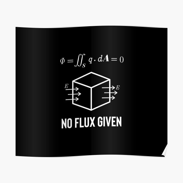 "No Flux Given" Poster for Sale by Arbaz | Redbubble