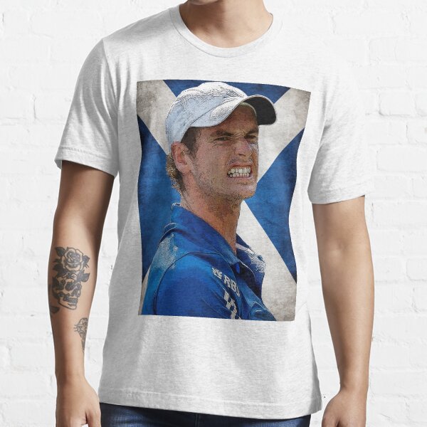 "Andy Murray Scottish Flag" T-shirt for Sale by rodgers37 | Redbubble ...