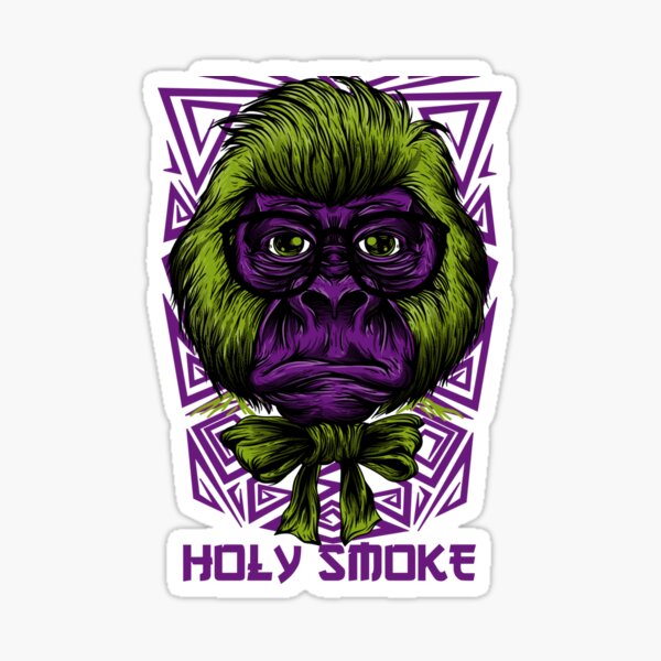 "Holy Smoke" Sticker for Sale by August-Stromer | Redbubble