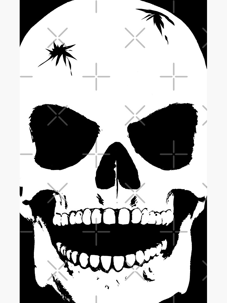 "Tricky Skull - S5" Sticker for Sale by QuarterMoon | Redbubble