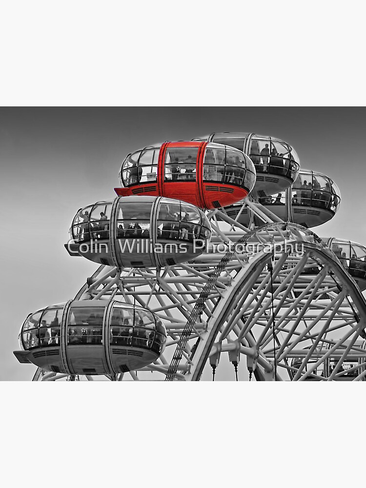 "The Red Pod - The London Eye" Poster by Arrowman | Redbubble