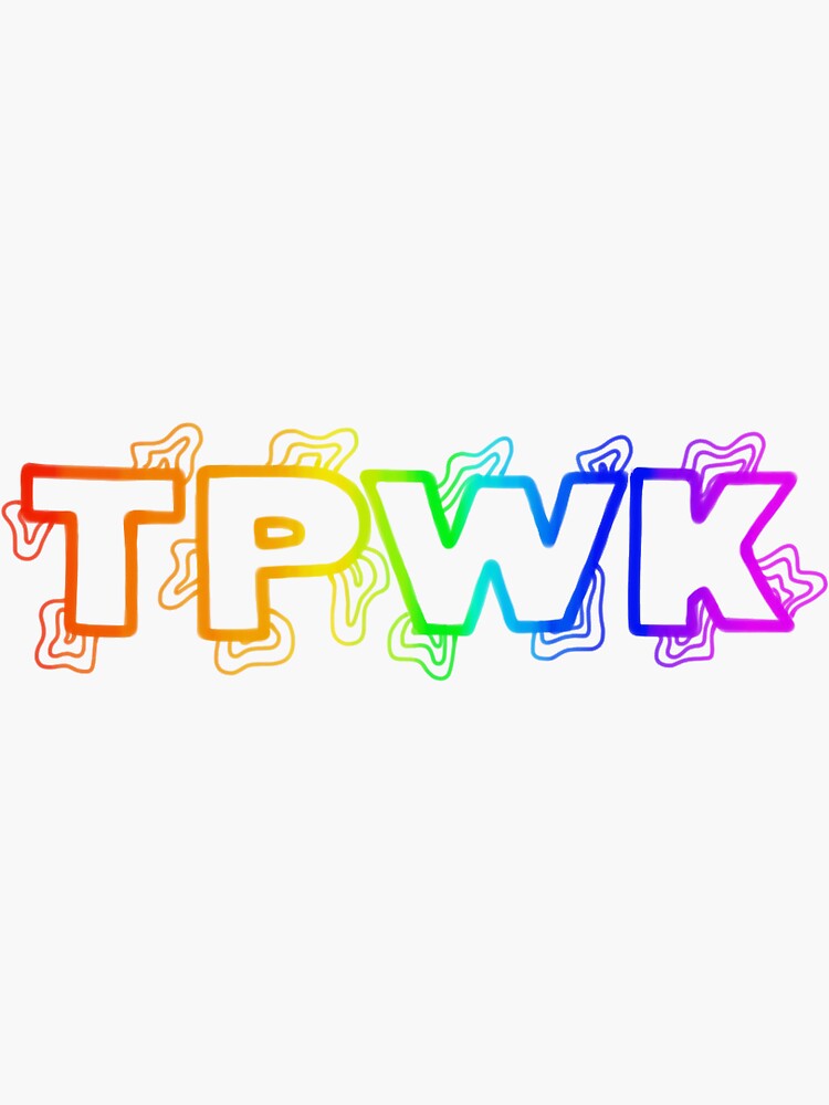 "TPWK rainbow frill sticker" Sticker for Sale by katherinetsch1 | Redbubble