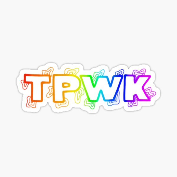 "TPWK rainbow frill sticker" Sticker for Sale by katherinetsch1 | Redbubble