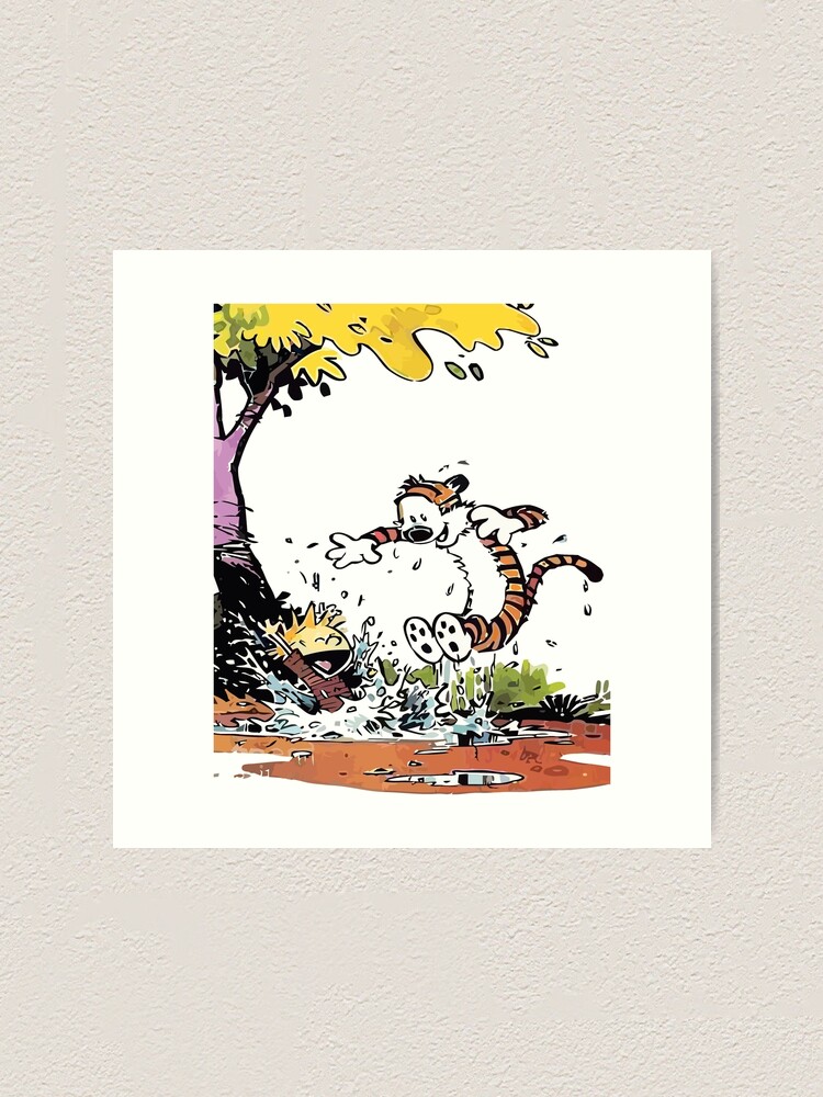 "the calvin and hobbes bill watterson" Art Print for Sale by Gltols148 ...